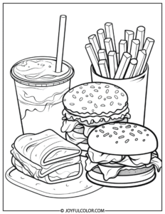 Food Coloring Pages for All Ages - FREE Printable & Download