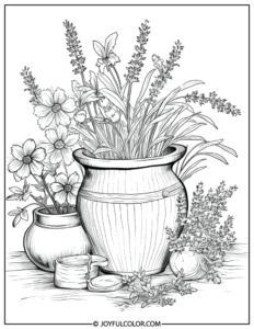 FREE Printable Herb Garden Coloring Pages – Download & Enjoy!