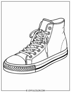 24 Free Printable Sneaker Coloring Pages For All Ages