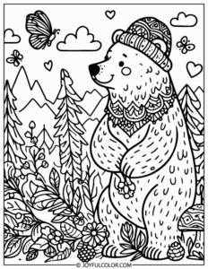 Fun & FREE Printable Bear Coloring Pages - Print & Color Today!