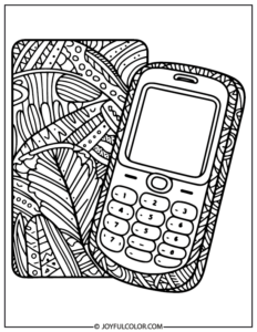 Printable Phone Coloring Pages - Download & Print for FREE