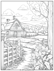 Country Farm Coloring Pages: Easy To Print & FREE Download!