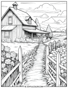 20 Printable Country Life Coloring Pages - FREE Download!