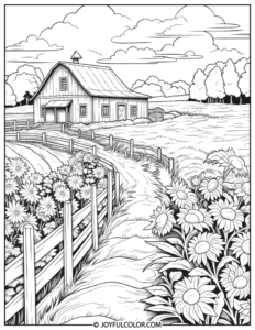 20 Printable Country Life Coloring Pages - FREE Download!