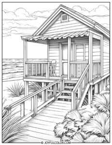 20 FREE Printable Beach Homes Coloring Pages - Download & Enjoy!