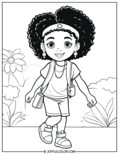African Little Girls Coloring Pages – Easy To Print & FREE Download!
