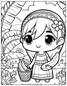 20 Cute Banana Coloring Pages Printable for FREE Download