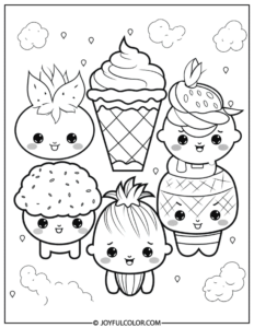 Kawaii Summer Coloring Pages - Easy To Print & FREE Download!