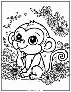 20 FREE Printable Monkey Coloring Pages - Download & Enjoy!