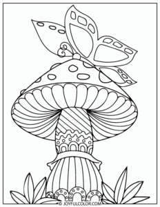 20+ Amazing Printable Mushroom Coloring Pages (All FREE!)
