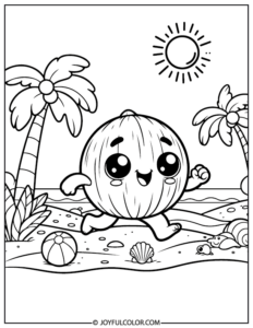 20 Printable Coconut Coloring Pages for FREE Download