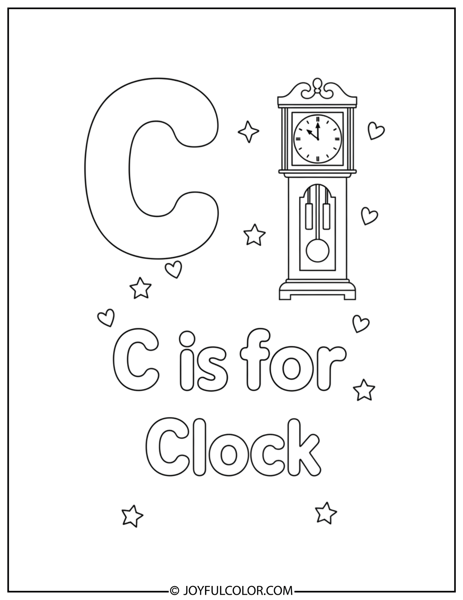 12+ Letter C Coloring Pages for Kids (Free Download)
