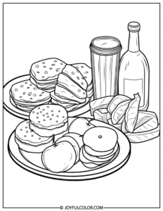 Food Coloring Pages for All Ages - FREE Printable & Download