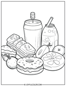 Food Coloring Pages for All Ages - FREE Printable & Download