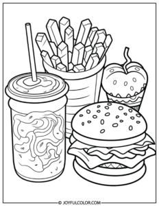 Food Coloring Pages for All Ages - FREE Printable & Download