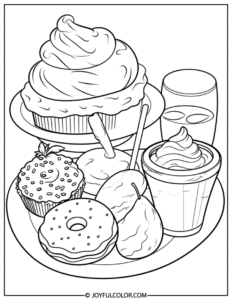 Food Coloring Pages for All Ages - FREE Printable & Download