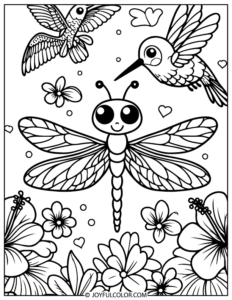20 Printable Dragonfly Coloring Pages for FREE Download