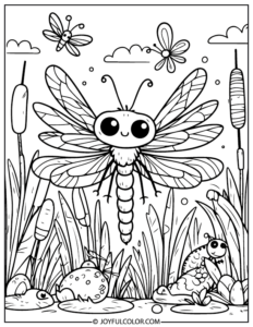 20 Printable Dragonfly Coloring Pages for FREE Download