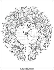 FREE Printable Earth Day Coloring Pages - Ready To Download
