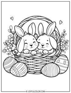 20 Easter Basket Coloring Pages- FREE & Printable!