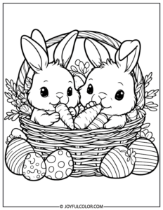 20 Easter Basket Coloring Pages- FREE & Printable!