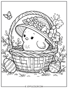 20 Easter Basket Coloring Pages- FREE & Printable!