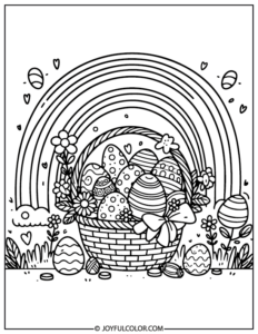 20 Easter Basket Coloring Pages- FREE & Printable!
