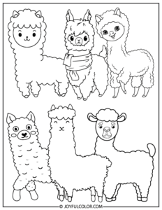 20 FREE Printable Alpaca Coloring Pages – Download & Enjoy!