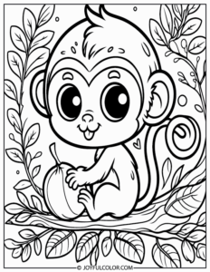 20 FREE Printable Monkey Coloring Pages - Download & Enjoy!