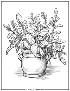 FREE Printable Herb Garden Coloring Pages – Download & Enjoy!