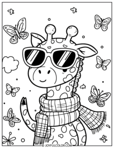 24 FREE Printable Giraffe Coloring Pages - Download & Enjoy!