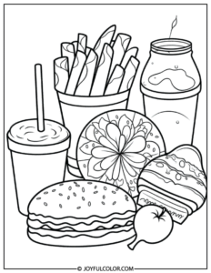 Food Coloring Pages for All Ages - FREE Printable & Download
