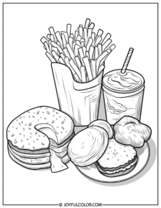 Food Coloring Pages for All Ages - FREE Printable & Download