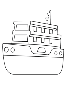 Printable Ship Coloring Pages - FREE Download