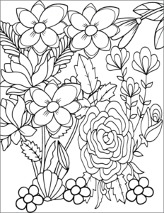 Bloom Floral Coloring Pages - Easy To Print & FREE Download!