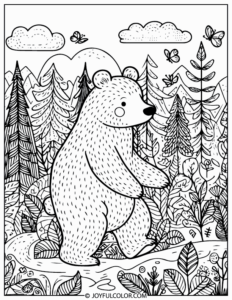 Fun & FREE Printable Bear Coloring Pages - Print & Color Today!