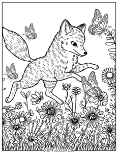 Fox Coloring Pages: Realistic, Kawaii, & More (FREE Download!)