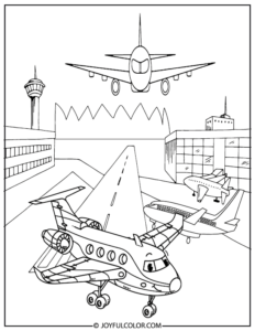 20 Airplane Coloring Pages (Free PDF Printable)