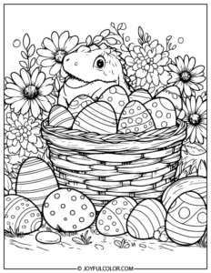 Printable Dinosaur Eggs Coloring Pages For FREE Download