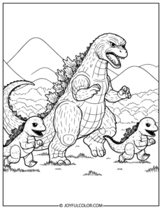 20+ Godzilla Coloring Pages You'll Love - FREE & Printable