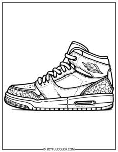 20 Jordan Shoe Coloring Pages Printable for Free Download
