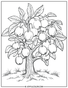 Fruit Tree Coloring Pages - Easy To Print & FREE Download!