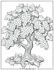 Fruit Tree Coloring Pages - Easy To Print & FREE Download!