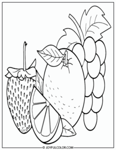 Fruit Coloring Pages Printable for Free Download