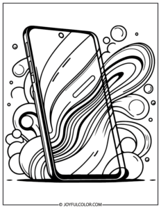 Printable Phone Coloring Pages - Download & Print for FREE