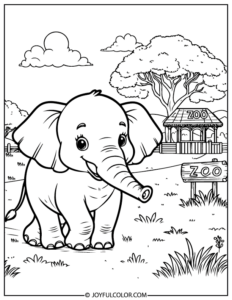 20 FREE Printable Zoo Animal Coloring Pages - Download & Enjoy!