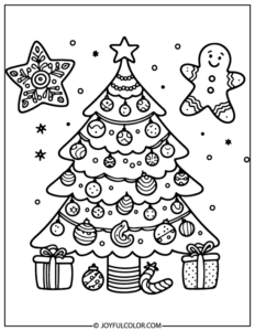 20 Christmas Tree Coloring Pages - Free & Printable!