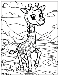 24 FREE Printable Giraffe Coloring Pages - Download & Enjoy!