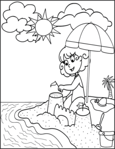 FREE Printable Beach Life Coloring Pages - Ready to Download