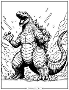 20+ Godzilla Coloring Pages You'll Love - FREE & Printable